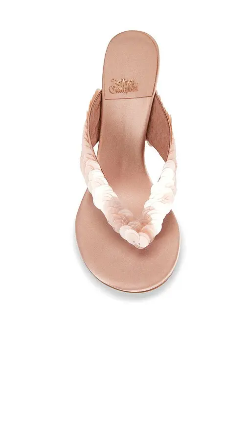Jeffrey Campbell Bopz Sequin Sandal - Blush