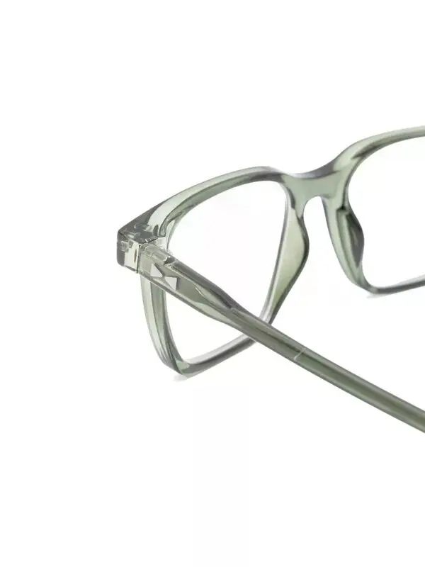 SNOB Anteo Geometric-frame Eyeglasses - Green