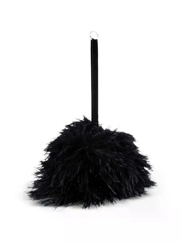 ANN DEMEULEMEESTER Iza Feather Clutch Bag
