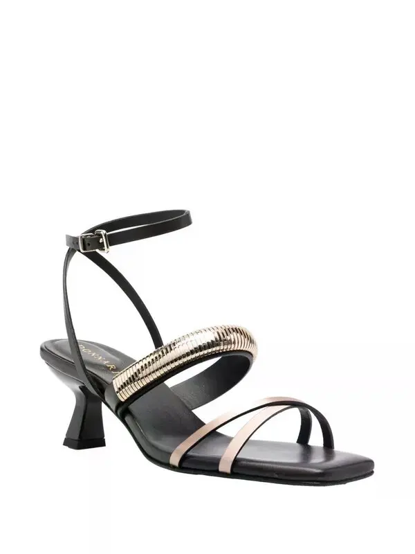 DONNARÌ Metallic Strap Sandals