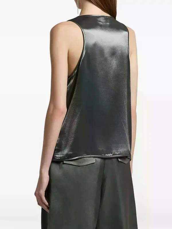 Peserico Sequined Sleeveless Tank Top