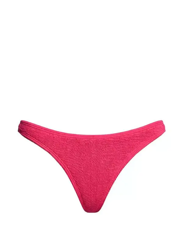 Bond Eye Textured Brief Bikini Bottoms - Pink