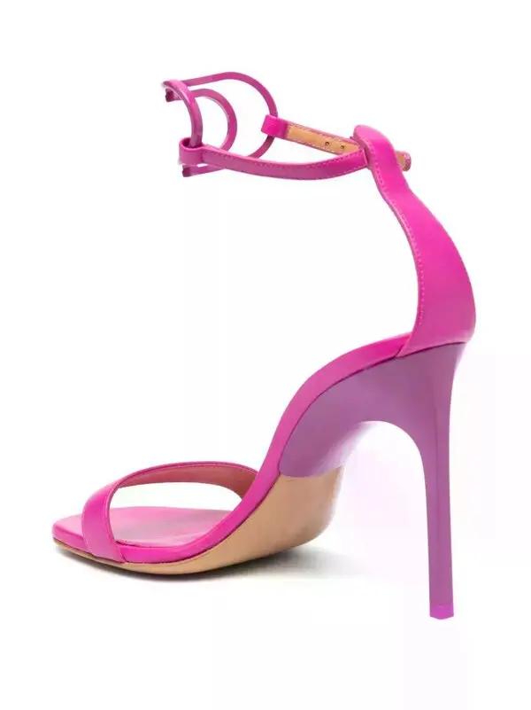 Off-White Pop Paperclip 100mm Leather Sandals