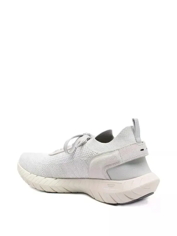 BOSS Lace-up Flat Sole Sneakers With Pull Tab