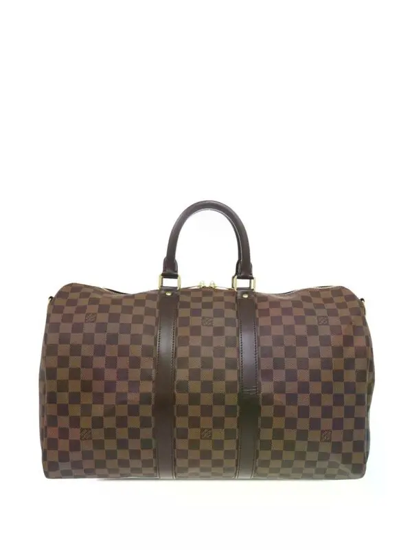 LOUIS VUITTON Damier Ebene Keepall Bandouliere 45 - Brown