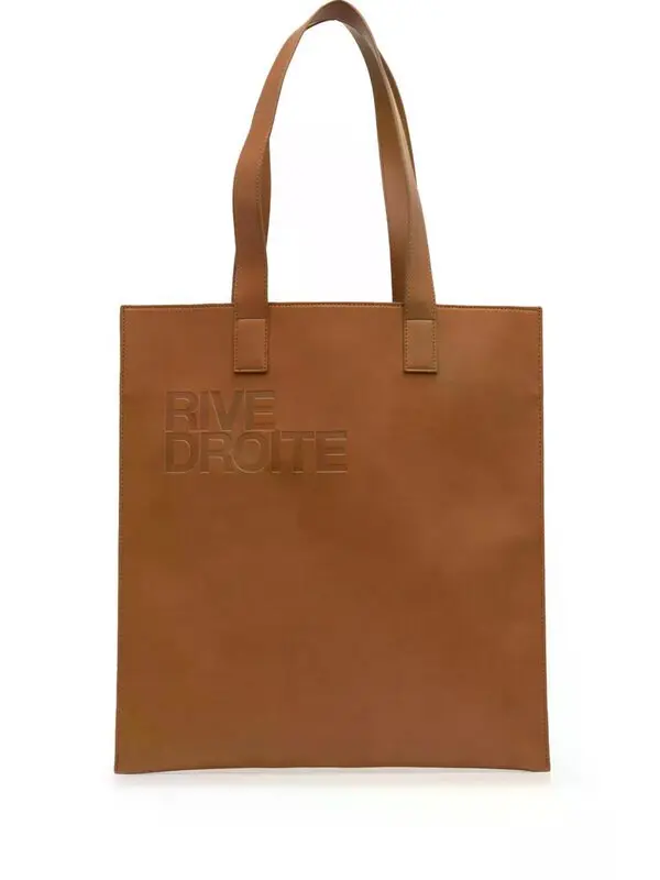 Saint Laurent Vegan Leather Tote Bag - Brown