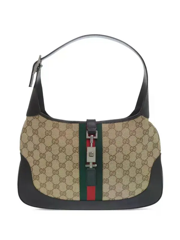Gucci 1998-2008 Medium Gg Canvas Jackie Shoulder Bag
