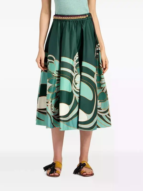 La DoubleJ Ballerina Skirt In Dark Floral Print