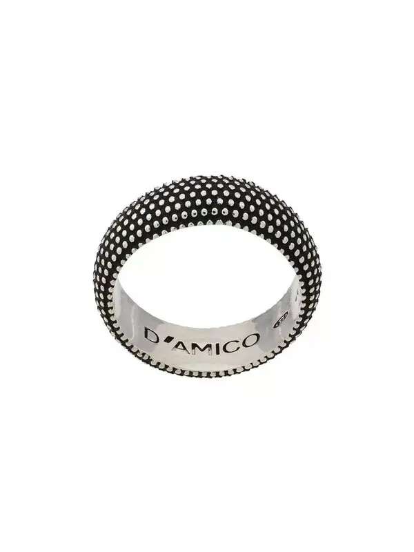 ANDREA D'AMICO Embossed -tone Ring - Silver