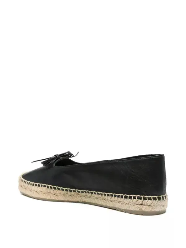 CastaÑer Pax Leather Espadrilles With Bow Detail