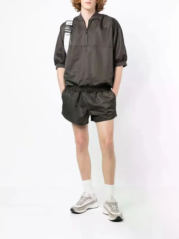 Fear Of God Half-zip Band-collar Sweatshirt - Grey