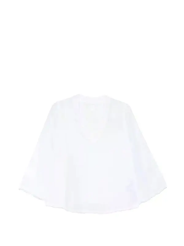 120% Lino V-neck Blouse