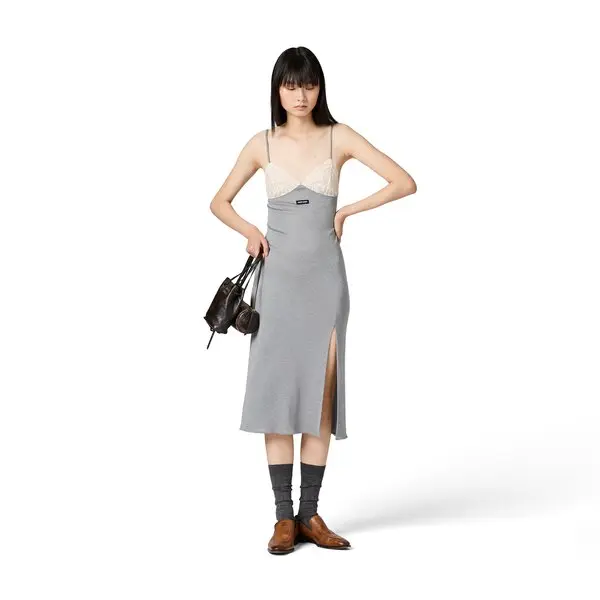 Miu Miu Silk Jersey Dress