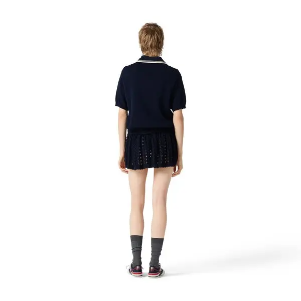 Miu Miu Openwork Knit Mini Skirt