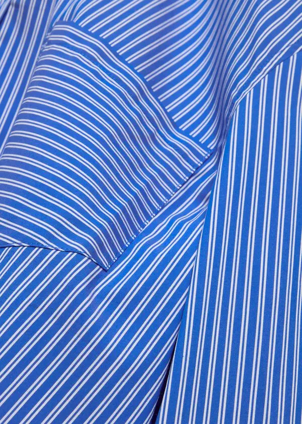 Good American Striped Cotton-blend Shirt