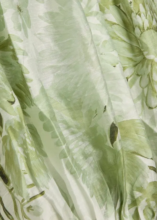 Aje Reflector Floral-print Woven Shirt Dress