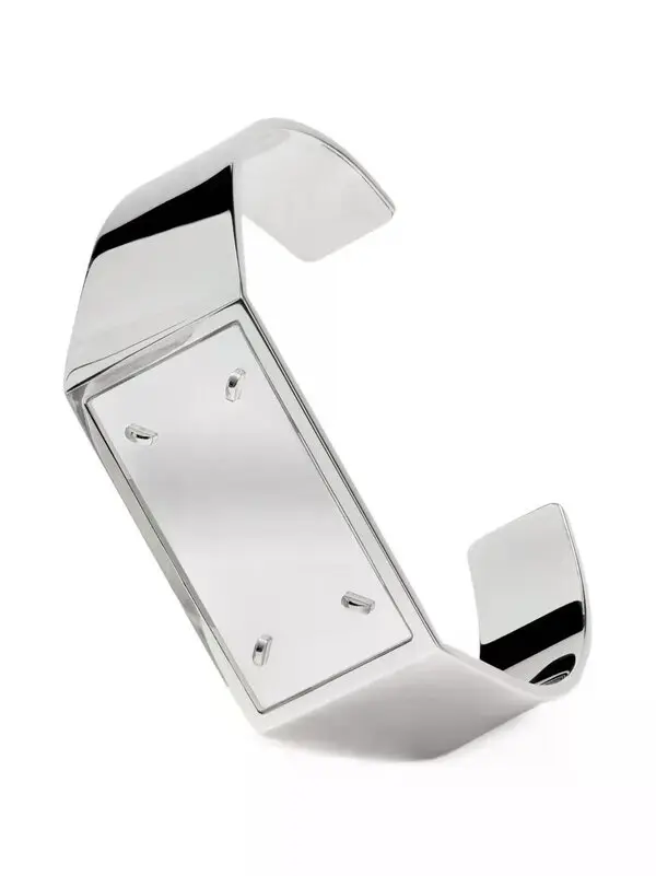 MAISON MARGIELA Four Stitches Cuff Bracelet - Silver