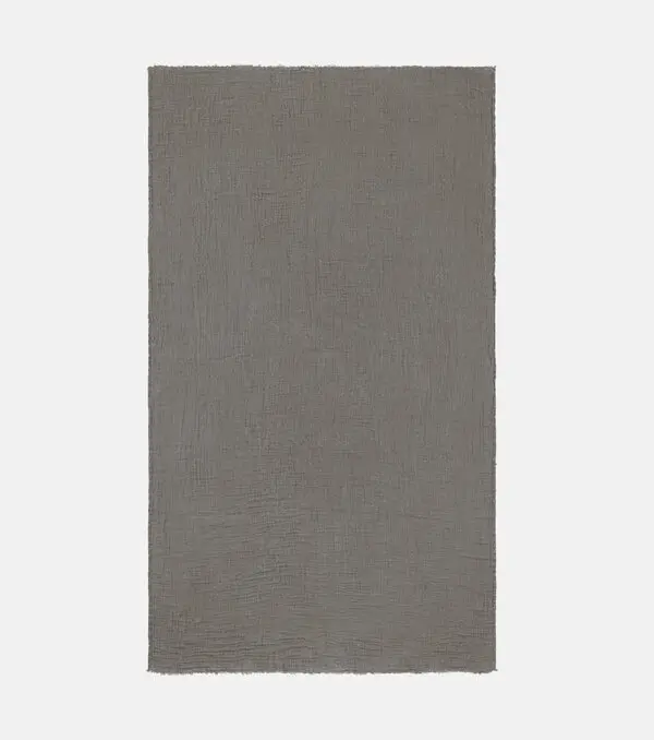 ONCE MILANO Linen Throw - Grey
