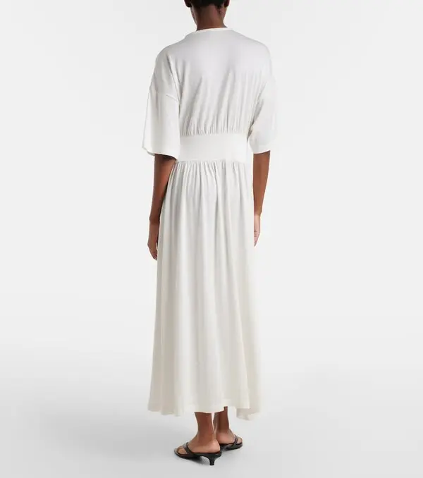 TOTEME Cotton And Silk Jersey Midi Dress