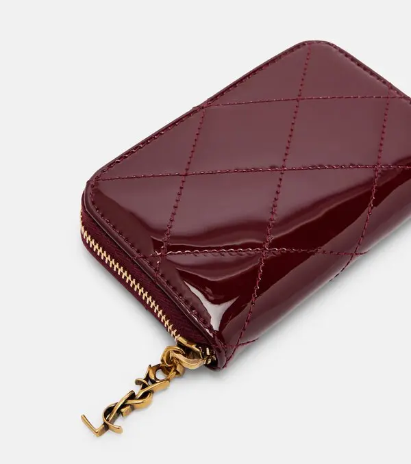 Saint Laurent Cassandre Bijou Patent Leather Wallet