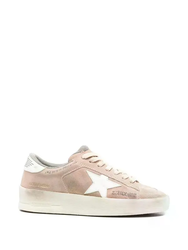 GOLDEN GOOSE Stardan Suede Sneakers - Neutrals