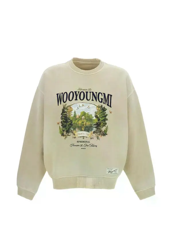 WOOYOUNGMI Graphic Print Sweatshirt - Neutrals