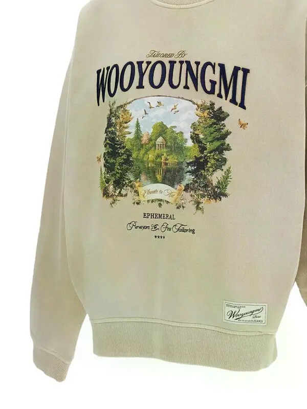 WOOYOUNGMI Graphic Print Sweatshirt - Neutrals