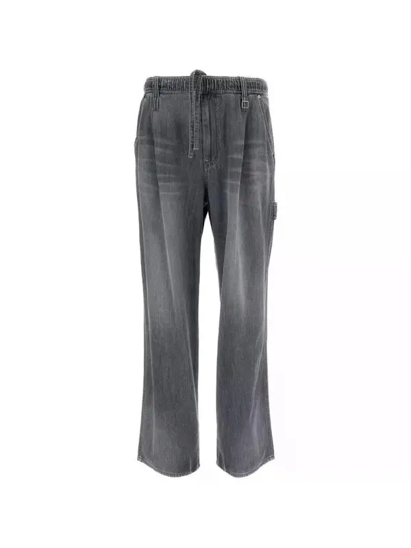 WOOYOUNGMI Wide Leg Elasticated Waist Jeans