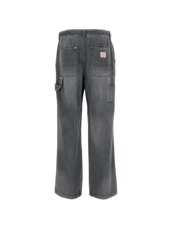 WOOYOUNGMI Wide Leg Elasticated Waist Jeans