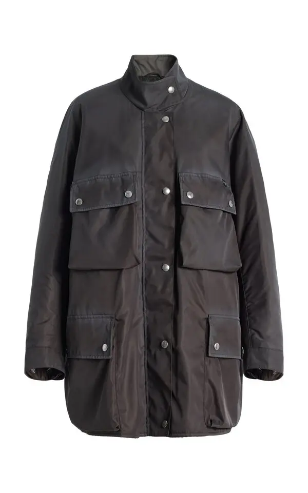 Prada Re-nylon Washed Barn Jacket - Grey