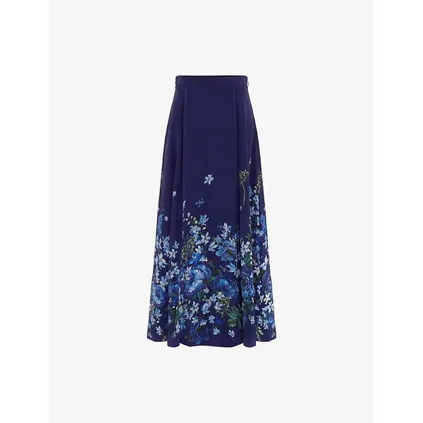 PHASE EIGHT Maeve Floral-print Woven Midi Skirt