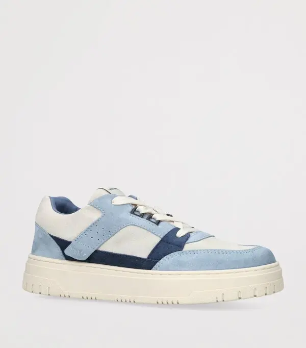 Giorgio Armani Emporio Armani Suede Panelled Sneakers