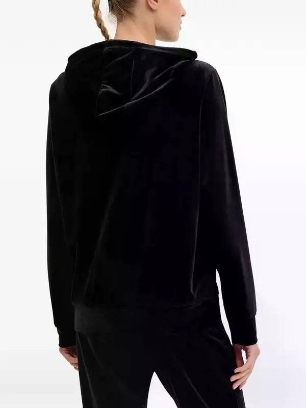 Guess Rhinestone Embellished Hoodie - Black