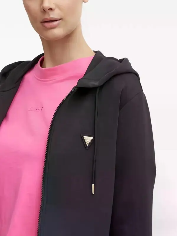 Guess Zipped Hoodie - Black