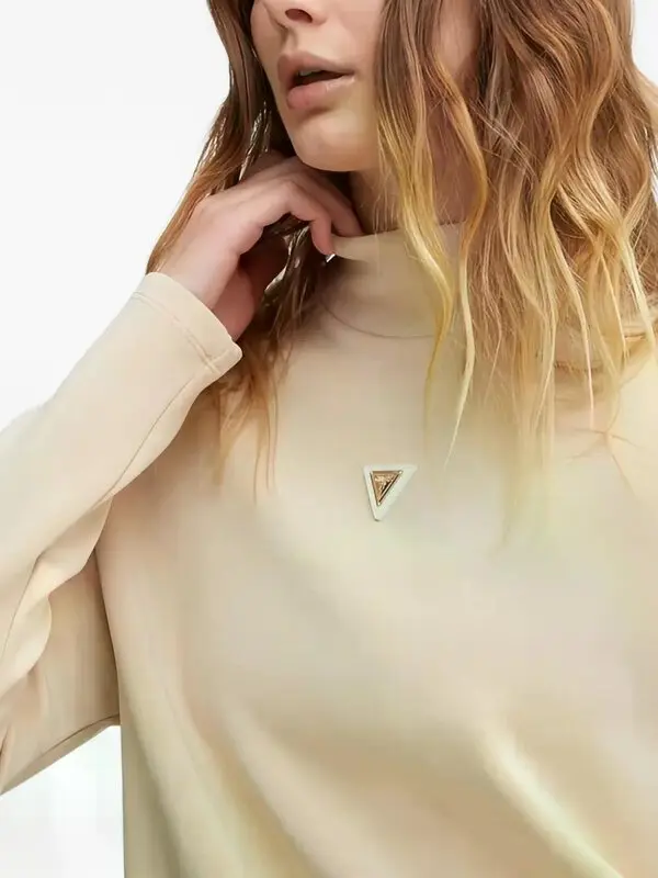 Guess High-neck Logo-plaque Sweatshirt