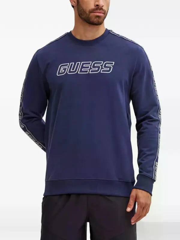 Guess Logo Tape Long Sleeve Sweater