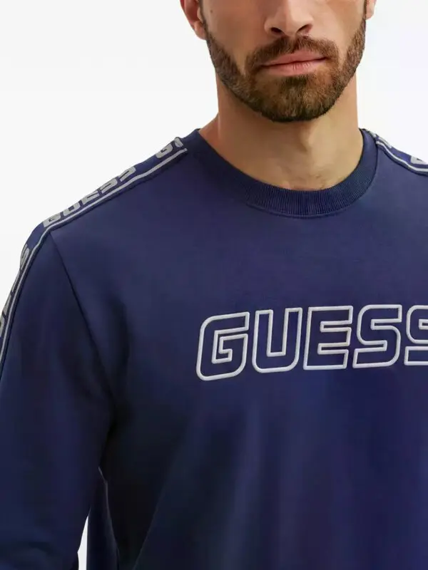Guess Logo Tape Long Sleeve Sweater