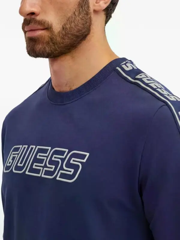 Guess Logo Tape Long Sleeve Sweater