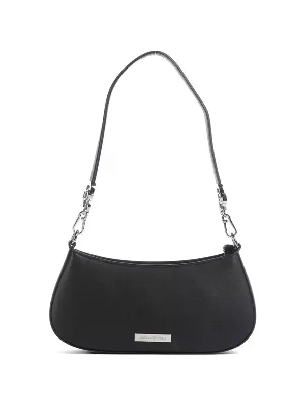 Karl Lagerfeld Ikon Logo-detail Shoulder Bag - Black