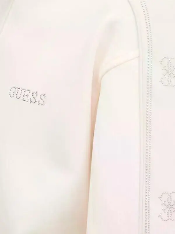 Guess Octavia Logo Zip-up Sweatshirt - Neutrals