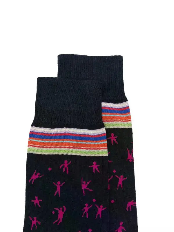 Paul Smith Nathan Games Pattern Crew Socks