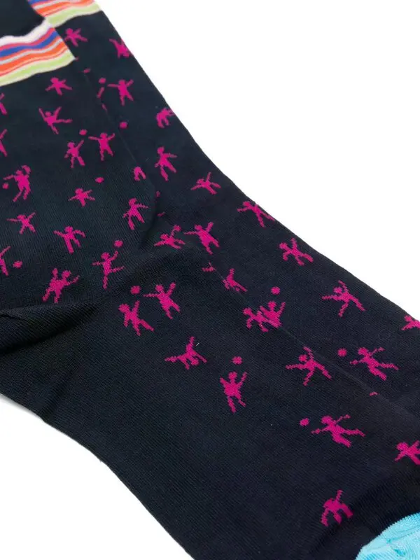 Paul Smith Nathan Games Pattern Crew Socks