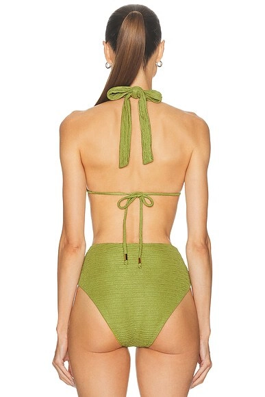 JUILLET Bette Bikini Top - Chartreuse