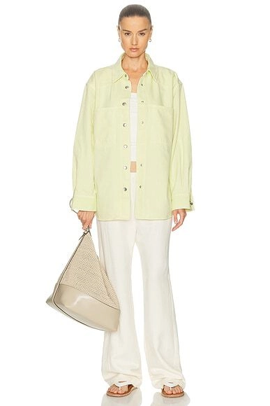 AGOLDE Laria Shirt - Lemon Zest