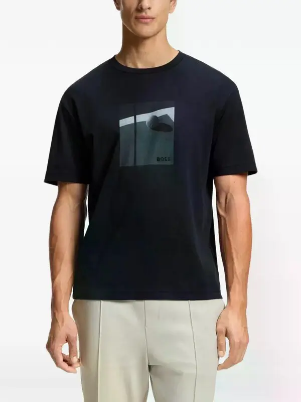 BOSS Join Relaxed Grx Round-neck Printed T-shirt