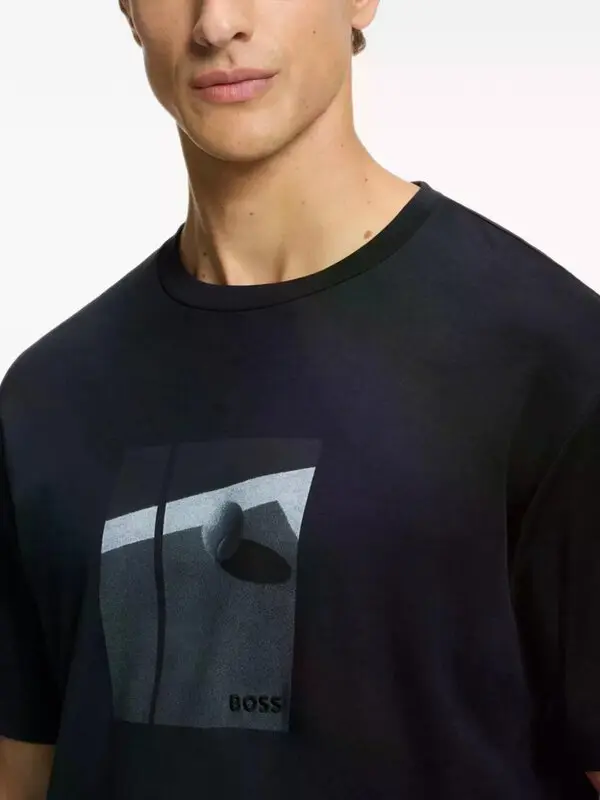 BOSS Join Relaxed Grx Round-neck Printed T-shirt