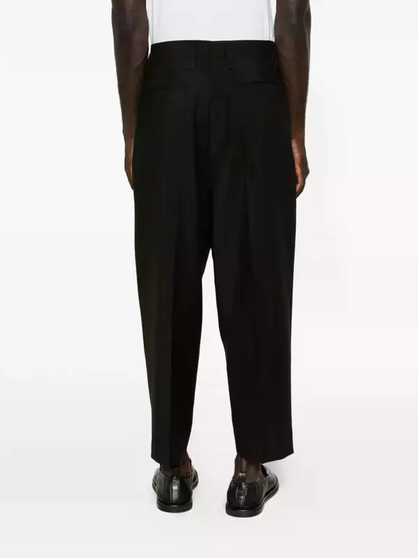 JIL SANDER Pleated Cropped Trousers