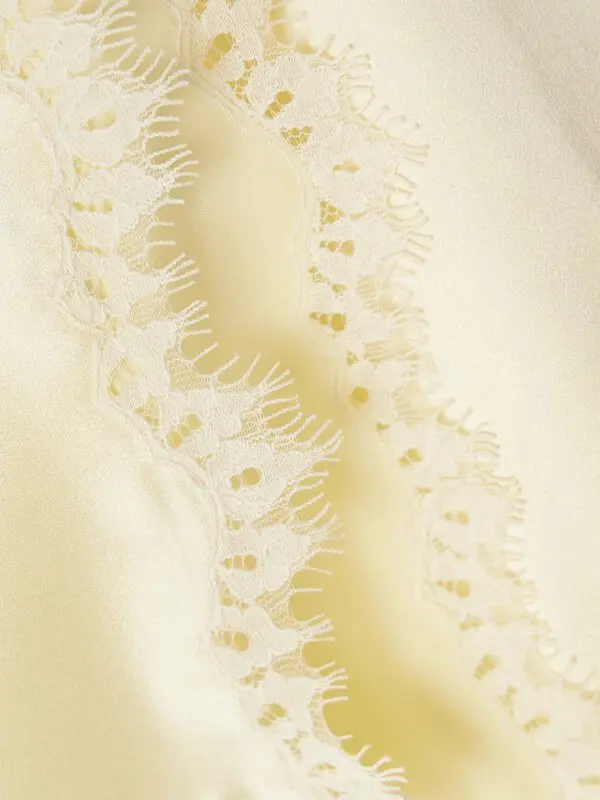 DÔEN Loure Lace-trimmed Silk-satin Camisole