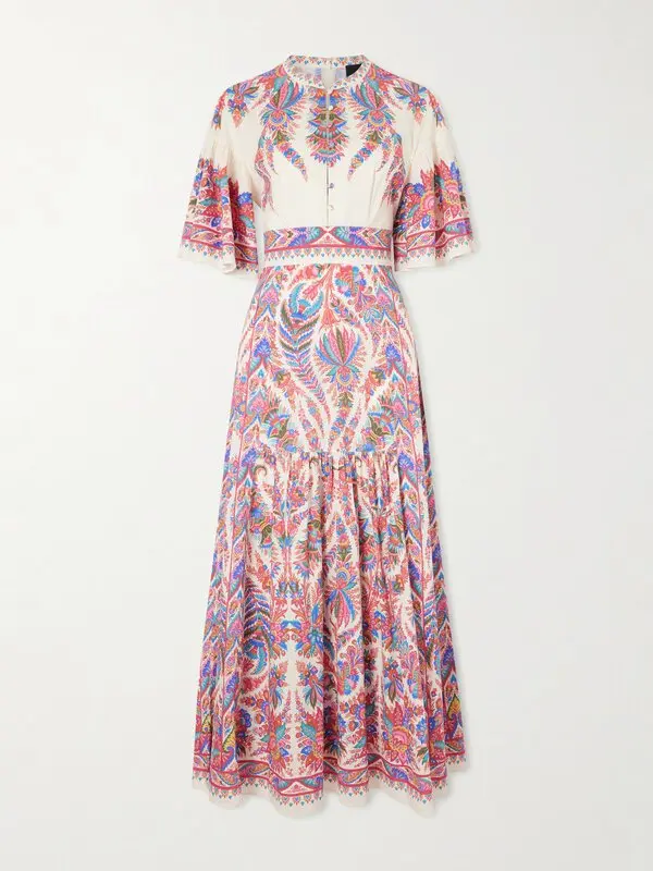 Etro Printed Cotton-poplin Maxi Dress