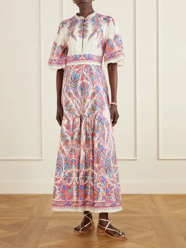 Etro Printed Cotton-poplin Maxi Dress
